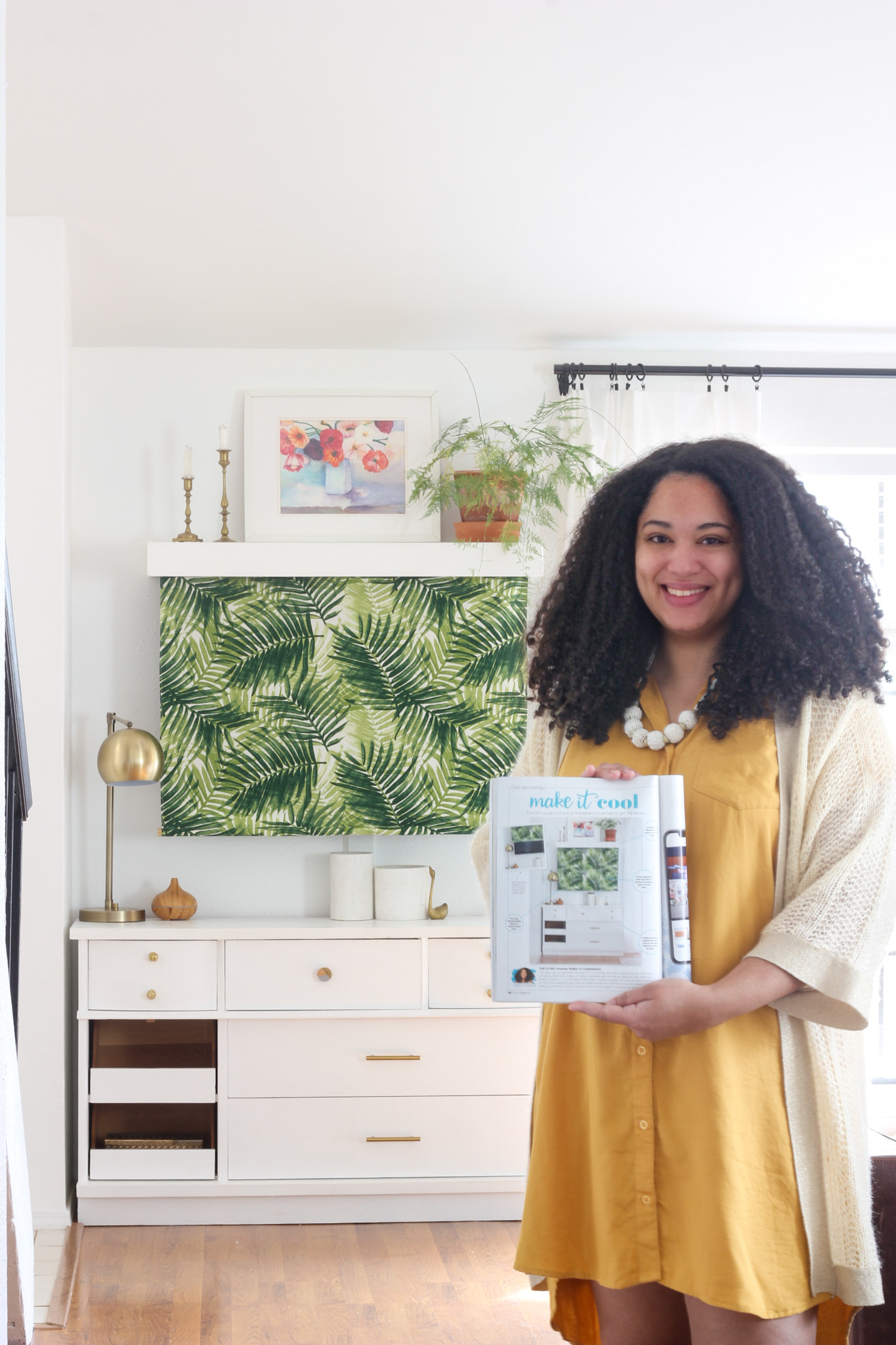 DIY TV Cover Shelf
